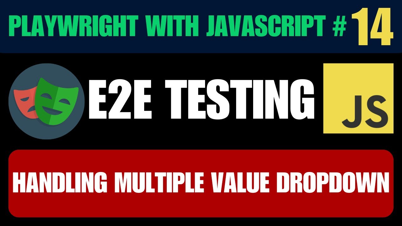 Playwright with Javascript tutorial #14 | Selecting Multiple Values from Dropdowns