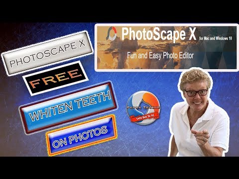 White Teeth in Photoscape X. Free Photo Editing Software!