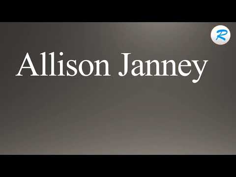 How to pronounce Allison Janney