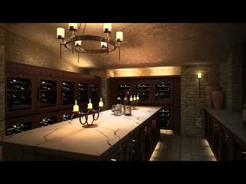 RM Design Studio: Architectural Wine Cave Rendering