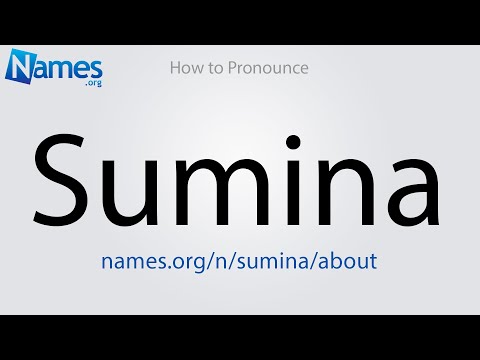 How to Pronounce Sumina
