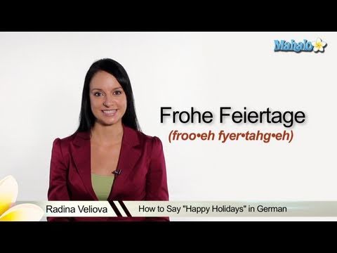 How to Say "Happy Holidays" in German