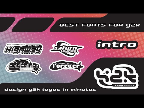 Make Y2K Aesthetic Logos in Minutes (Adobe Illustrator)
