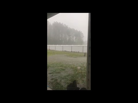 WATCH: Hail hits Brunswick Ga.
