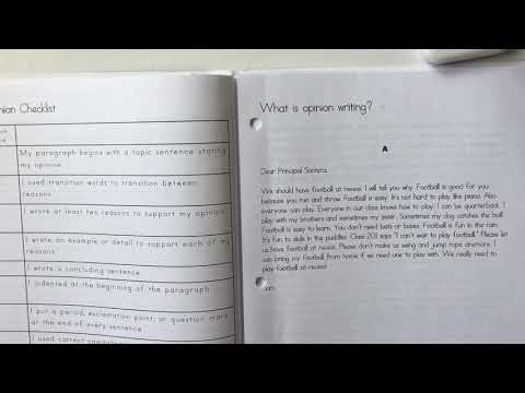 Opinion Cycle 1, Day 2: What is opinion writing?