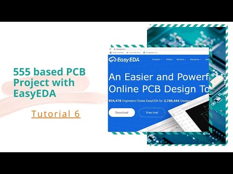 How To Create a 555 flasher based PCB project Using EasyEDA