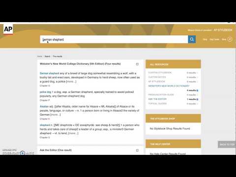 AP Stylebook Online Tutorial