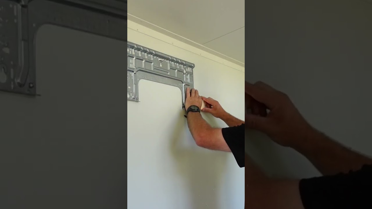 Installing a split AC unit 💪 #electrician
