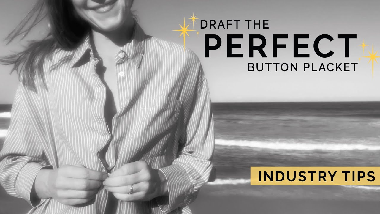 How to Add a Button Placket to ANY Pattern | Professional Drafting Tips