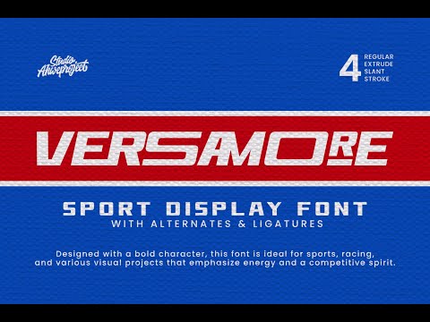 Versamore: The Bold Sport Display Font for Dynamic Branding