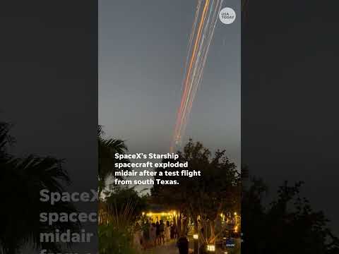 SpaceX's Starship rocket explodes over Caribbean skies #Shorts