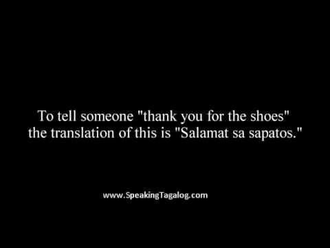 How to say thank you and the phrase you're welcome in the Filipino language