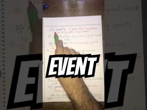 improve your vocab | 4000 common words in english #event #events