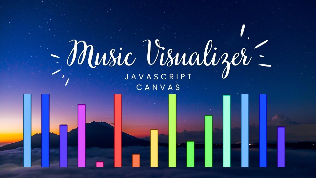 Create Audio Visualizer using JavaScript Canvas | JavaScript Canvas Tutorials | HTML5 Canvas