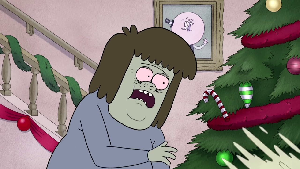 Regular Show - Muscle Man Opens His Gift | White Elephant Gift Exchange