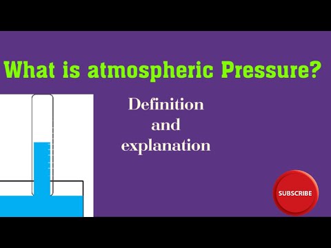 What is atmospheric pressure? Definition and explanation