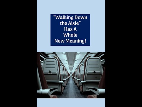 🟠🛩️🔴 WALKING DOWN THE AISLE HAS A WHOLE NEW MEANING #shorts