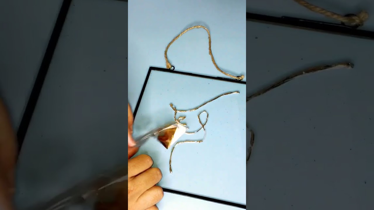 Gold Foil One Line #art DIY - High-End Looking✅ Wall Art #onelinedrawing #gold #youtubeshorts #diy