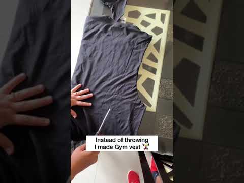 Make Gym Vest from your old Tshirt