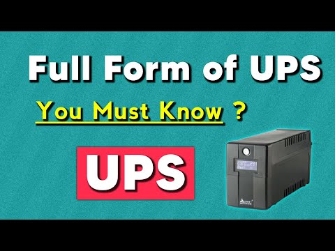 Full Form of UPS | You Must Know ? | Informative Forms