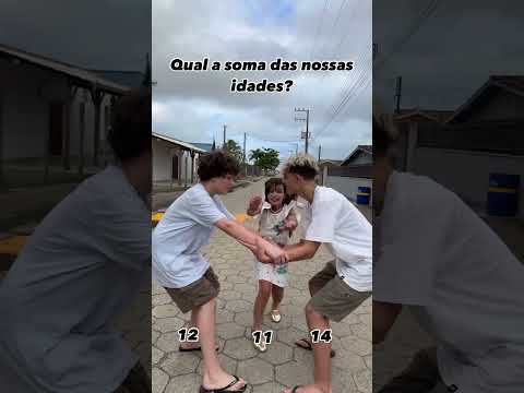 Qual a soma das nossas idades? ????????♀️✌️????????