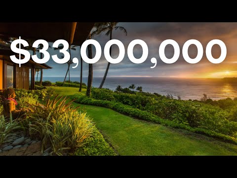 $33 MILLION DOLLAR Kilauea, Hawaii Mansion