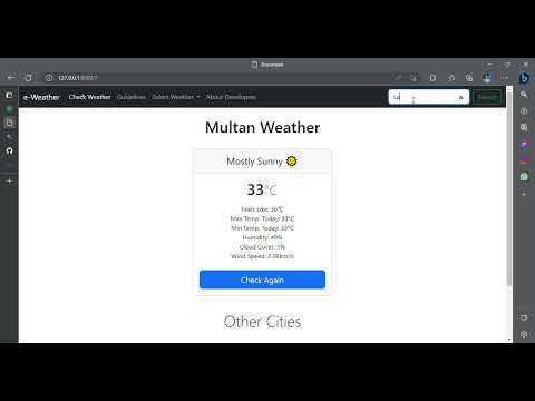 Weather App with JavaScript and RapidAPI