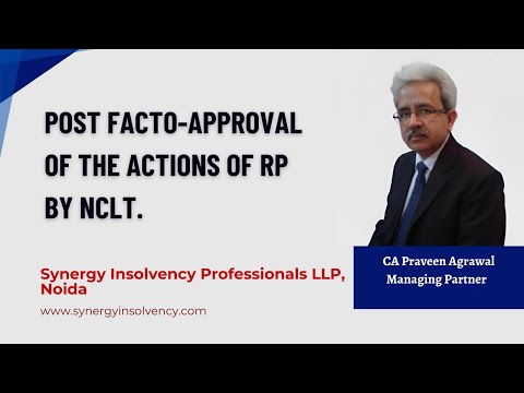 NCLT Post-Facto Approval Explained