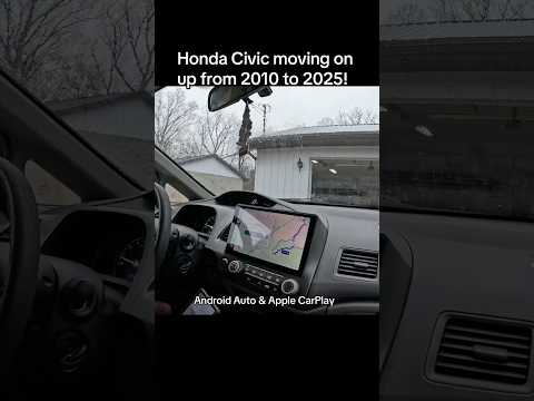 Upgrade 2006-2011 Honda Civic to Apple CarPlay & Android Auto car stereo. #hondaaccord #carplay