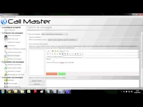 Tutoriel 7 - Options de campagne - logiciel CallMaster2 Analytel