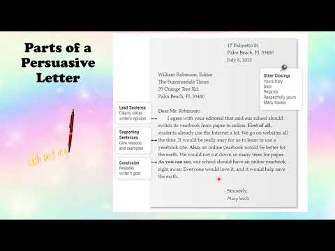 Grade 5 Lesson 13: Prewriting and Drafting a Persuasive Letter
