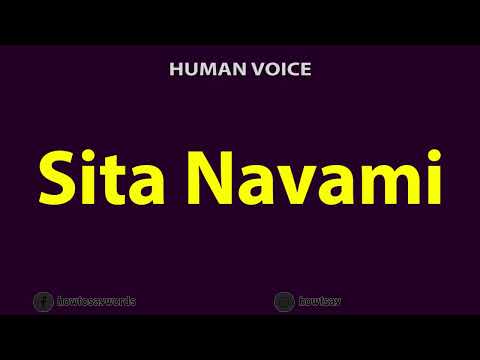 How To Pronounce Sita Navami