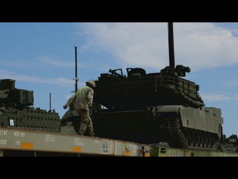 Exclusive look at tanks on the move to DC for 250th birthday celebration