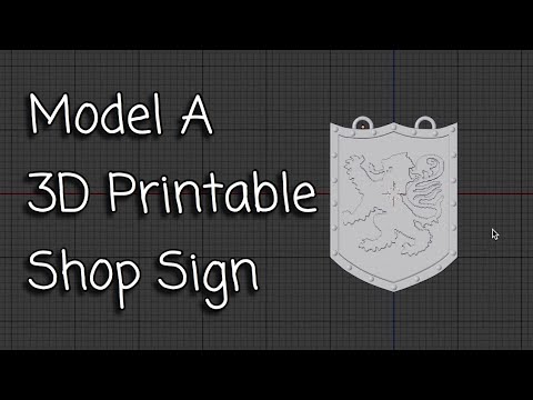 How to Make Shop Signs: 3D Printable Components for Crafting Tabletop Scenery Part 1