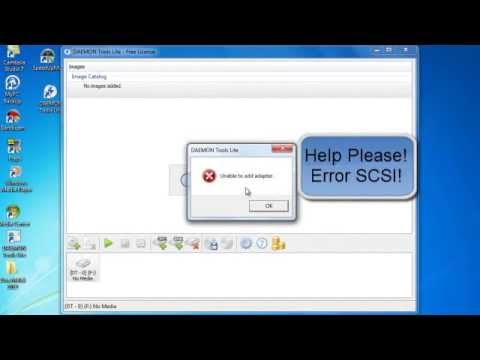 ERROR Add SCSI Daemon Tools Lite