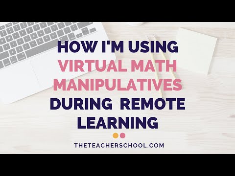 How I'm Using Virtual Math Manipulatives During Remote Learning