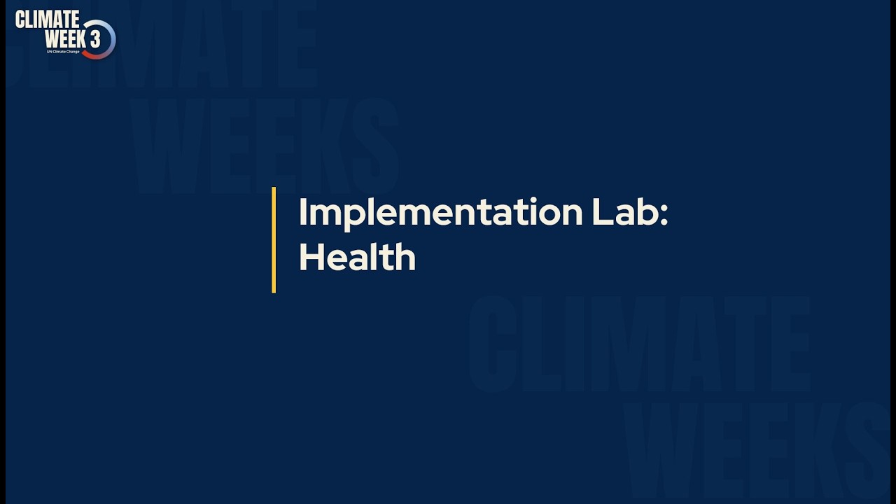Implementation and Investment Lab: Extreme Weather Events and Waste Impact on Health