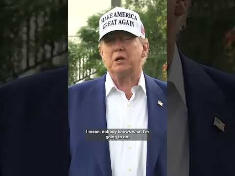Trump answers reporter's question on striking Iranian nuclear facilities