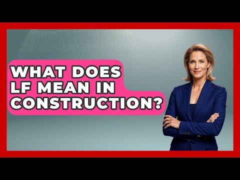 What Does LF Mean In Construction? - Civil Engineering Explained