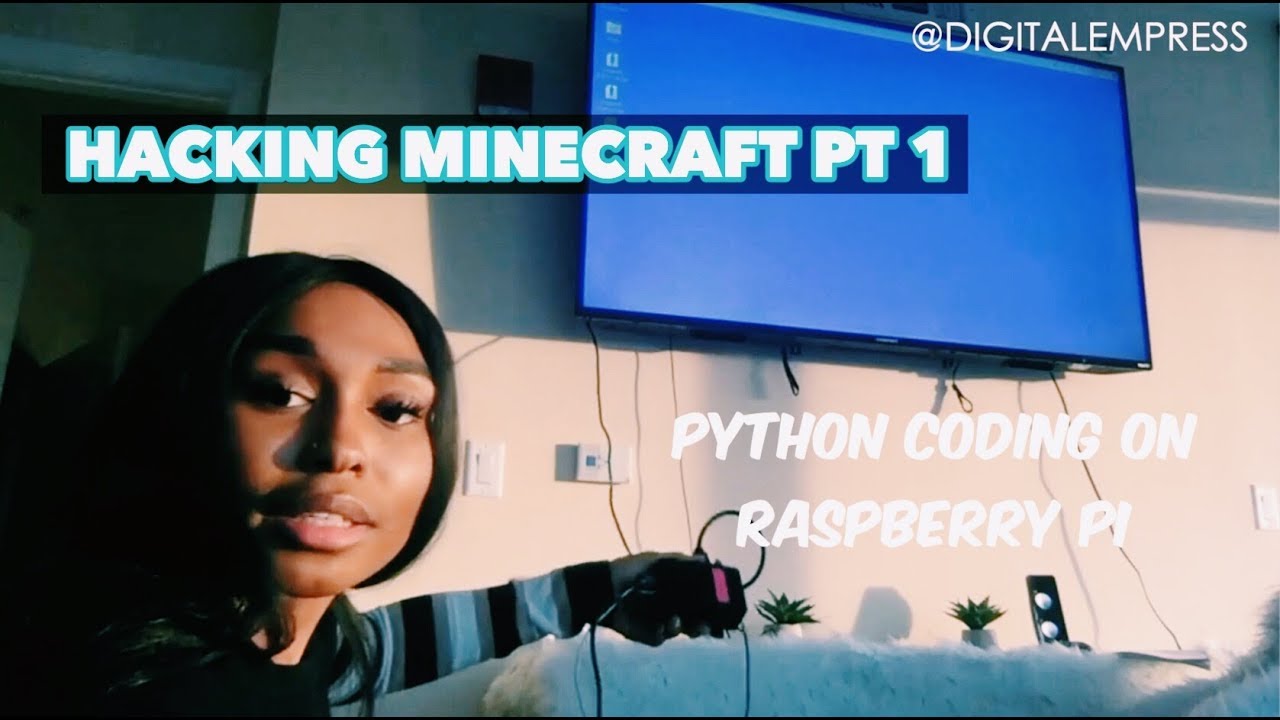 python coding on raspberry pi | hacking minecraft pt 1 ♡