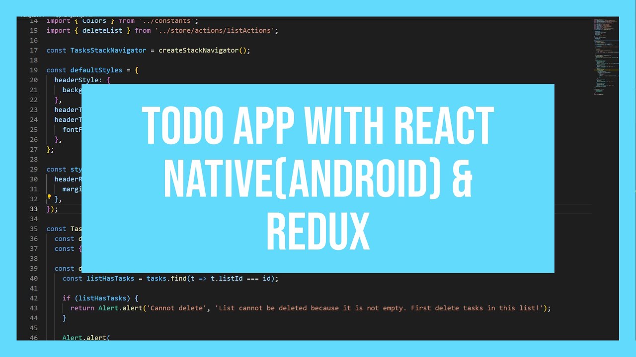 Todo App with React Native(Android) & Redux