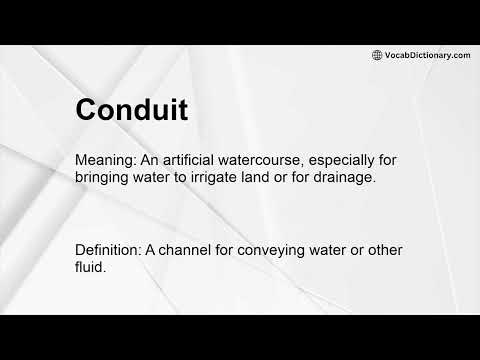 Conduit Meaning
