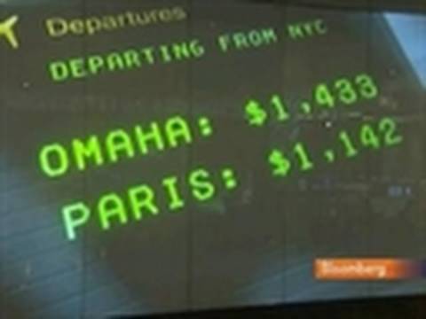 Buffett Means Flights to Omaha Cost More Than Paris: Video