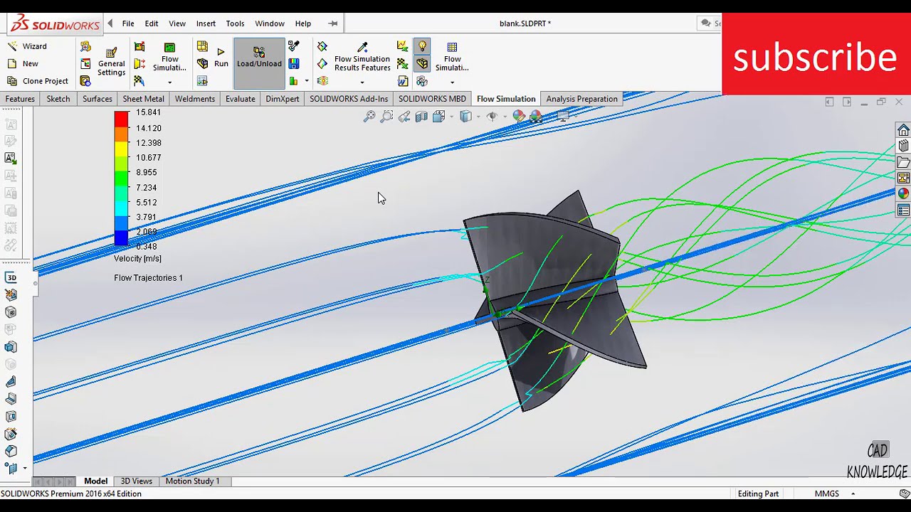 External Windmill flow simulation in solidworks fully explained for beginners from scratch