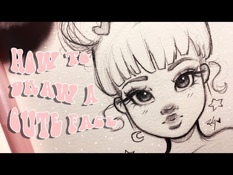 ♡ HOW TO DRAW A CUTE FACE ♡| Step by Step with Christina Lorre'