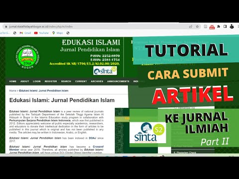 CARA SUBMIT ARTIKEL KE JURNAL SINTA 2 TERBARU | 2022