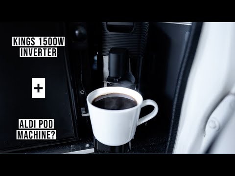 Will a KINGS 1500W inverter power an ALDI Expressi coffee pod machine?