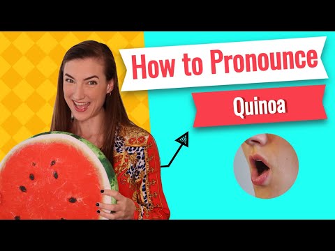 How to pronounce QUINOA in American English, Pronunciation Lessons