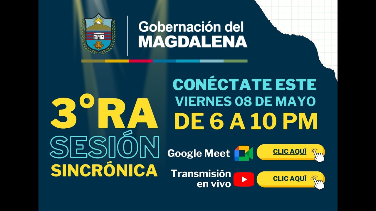 3RA Sesión Sincrónica | Gobernación del Magdalena