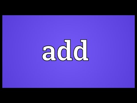 Add Meaning